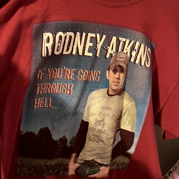 Tops | Autograph Rodney Atkins Concert Shirt For Sale | Poshmark